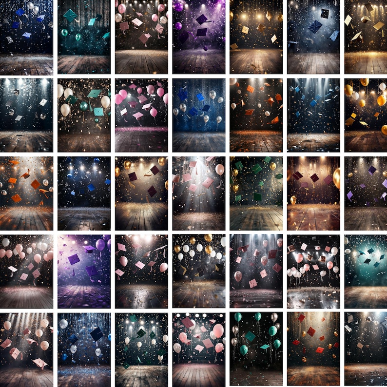 Graduation Digital Backdrops, 100 Graduation Photography Background ...