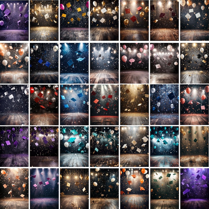 Graduation Digital Backdrops, 100 Graduation Photography Background ...