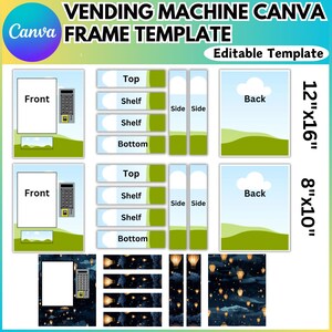 Vending Machine Canva Editable Template, Vending Business Canva ...