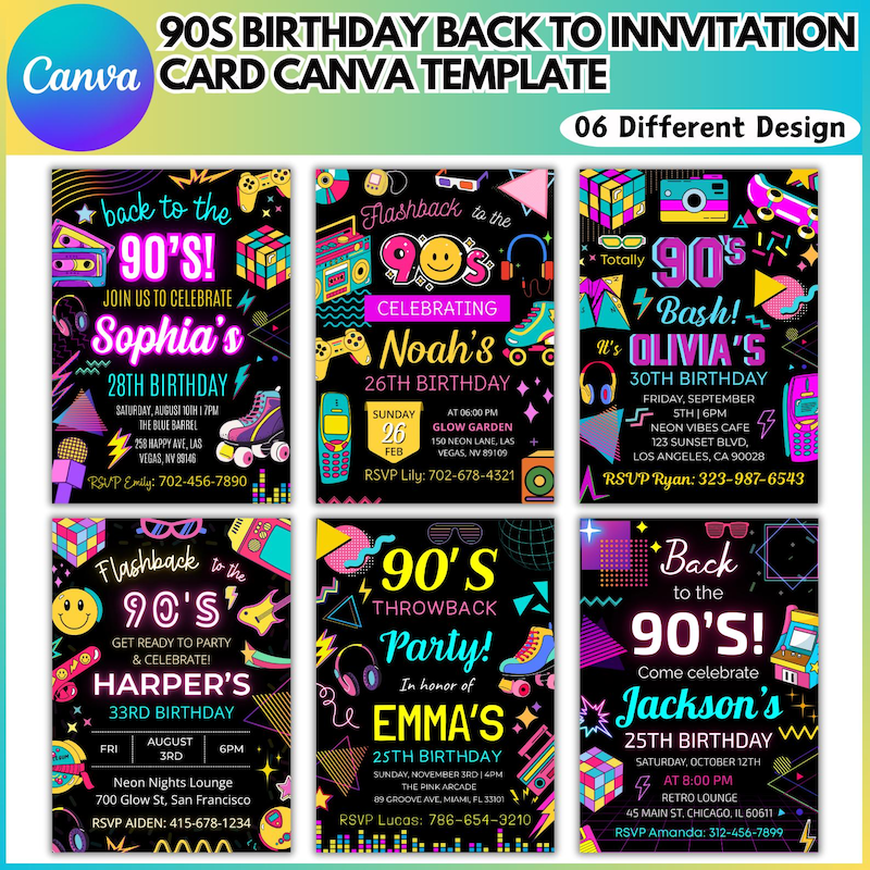 90s Theme - Etsy