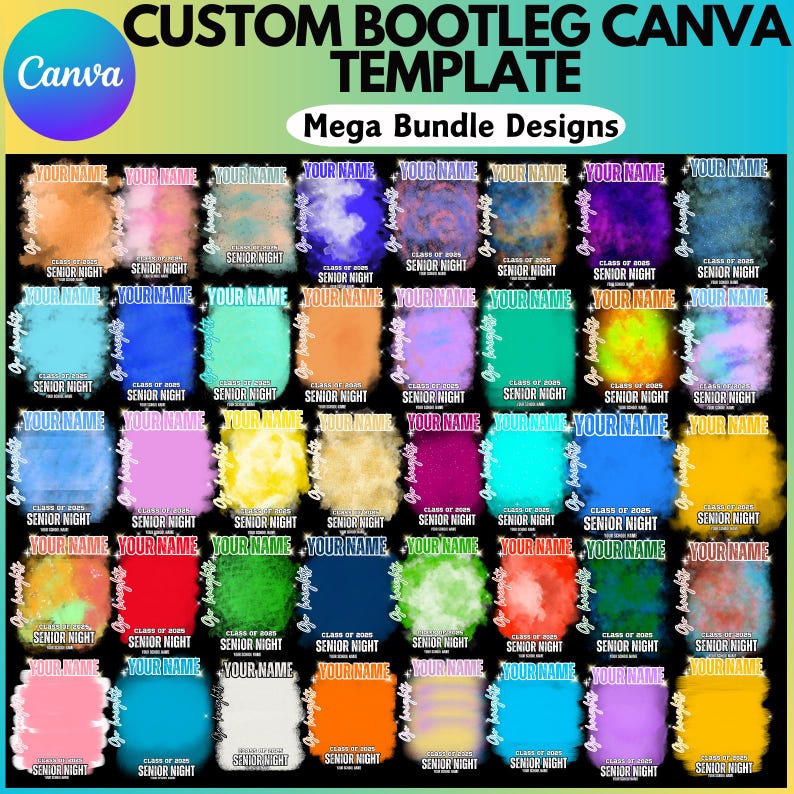 Custom Bootleg Rap Tee Mega Bundle, Custom T Shirt Canva Editable ...