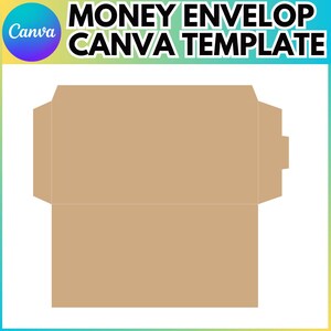 Money Envelope Canva Frame Editable Template, Money Envelope Canva ...