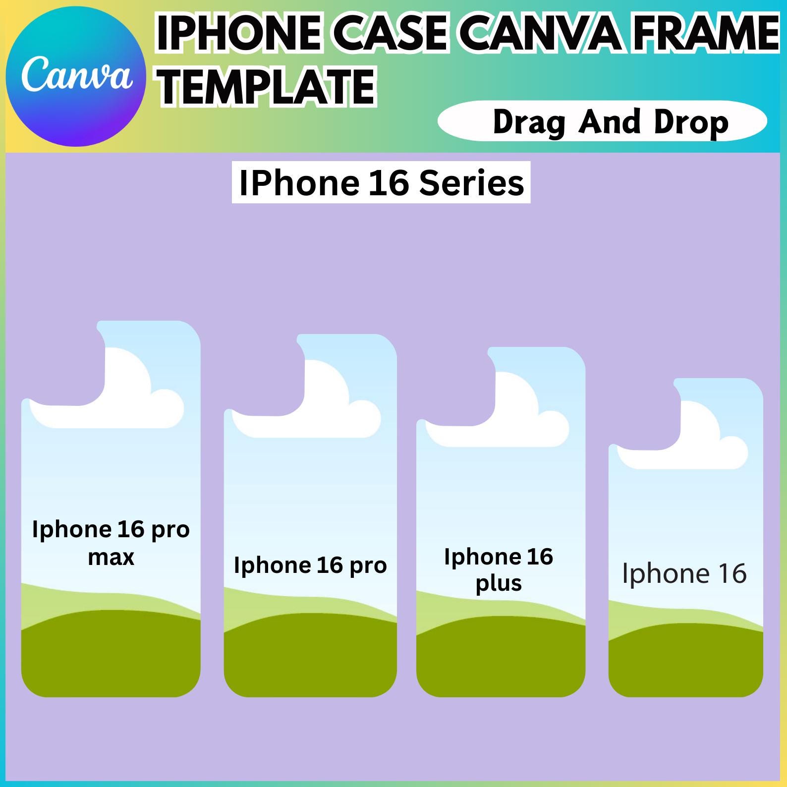 IPhone Cases Canva Editable Template, iPhone Series Design, Phone Cases ...