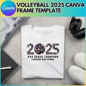 Volleyball 2025 Senior Night Canva Editable Photo Collage, Basketball ...