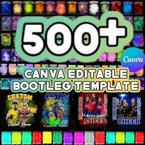 500+ Custom Bootleg Rap Tee Canva Editable Mega Bundle,custom Design ...