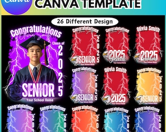 Class of 2025 Graduation Video Template, Senior 2025 Canva Template ...