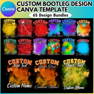 65 Custom Bootleg Canva Editable Template, Bootleg Canva Template ...
