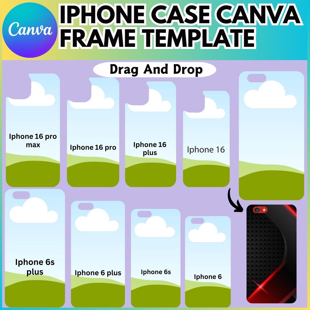 IPhone Cases Canva Editable Template, iPhone Series Design, Phone Cases ...