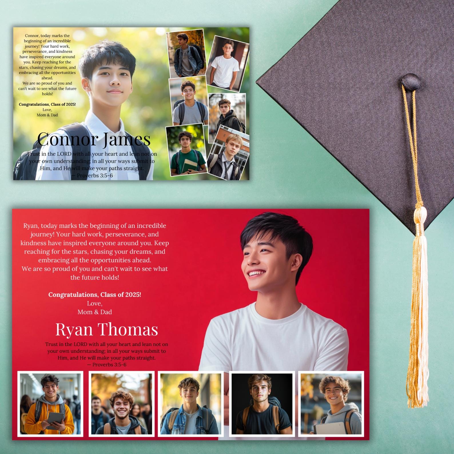 Half Page Yearbook Ad Canva Editable Bundle Template, Senior Yearbook ...