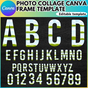 Canva Photo Collage Editable Letters Template, Photo Collage Bundle ...