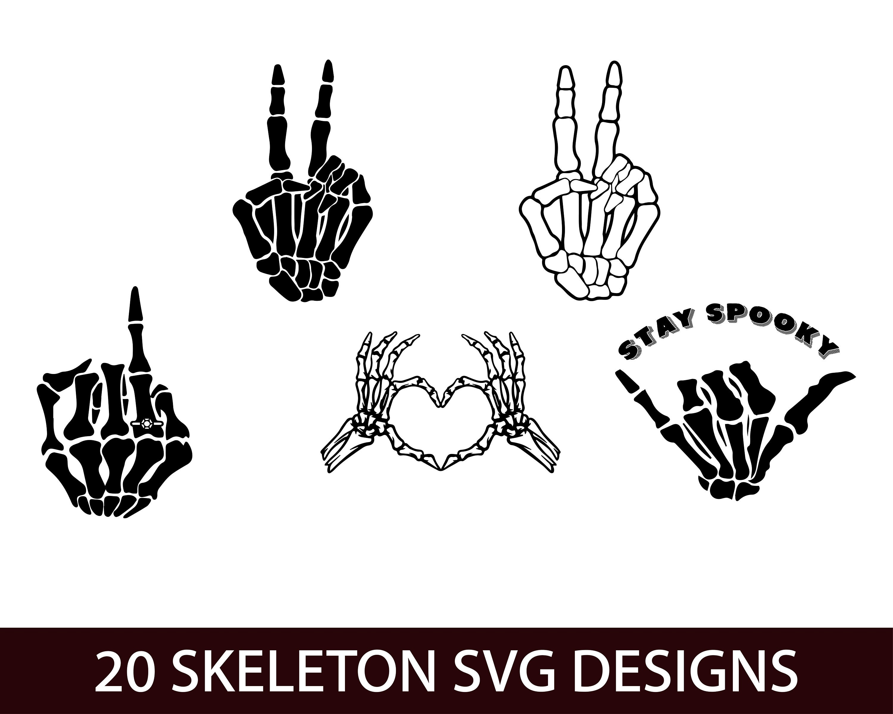 Skeleton Hand SVG Bundle Skeleton Bride Finger Svg Wedding - Etsy