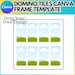 Domino Tile Canva Editable Template, Domino Tile Sublimation Template ...
