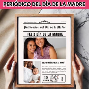 Plantilla Editable De Periódico Para El Día De La Madre En Canva ...