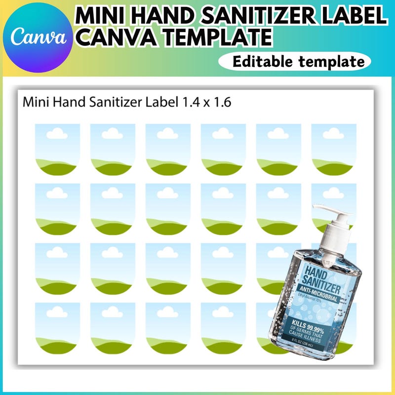 Sanitizer Labels - Etsy