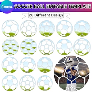 Soccer Panel Template, Soccer Ball Panel Blank, Custom Soccer Ball Wrap ...