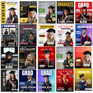 Graduation Mega Bundle Template, Grad Newspaper, Congrats Bootleg ...