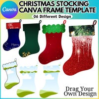 Black Plaid Christmas Stocking Size Chart, Christmas Stocking Care Card ...