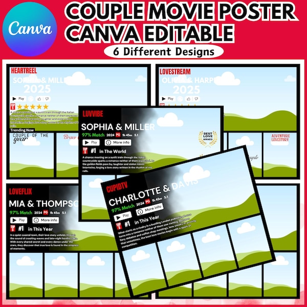 Netflix Yearbook Template - Etsy