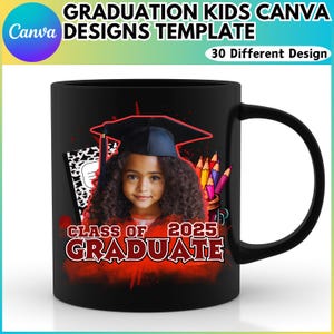 30 Kids Graduation Canva Editable Template, Class of 2025 Kids ...