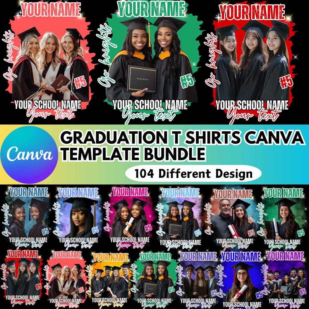 104 Graduation Bootleg Canva Editable Template, Graduation Bootleg ...