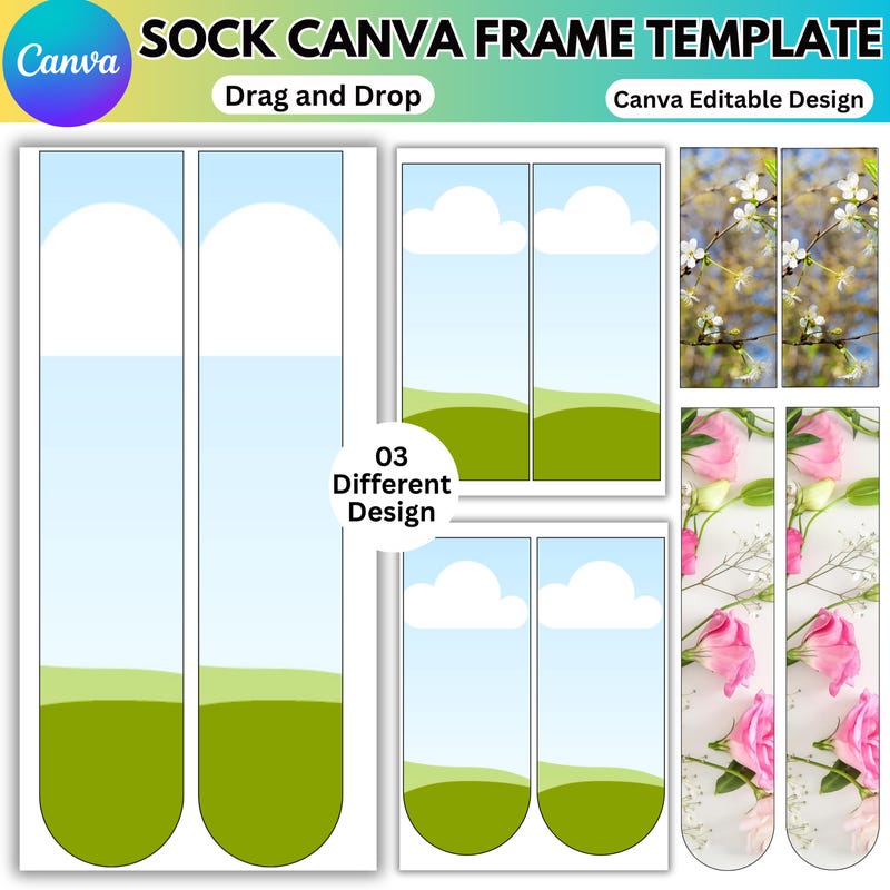 Sock Svg Templates - Etsy