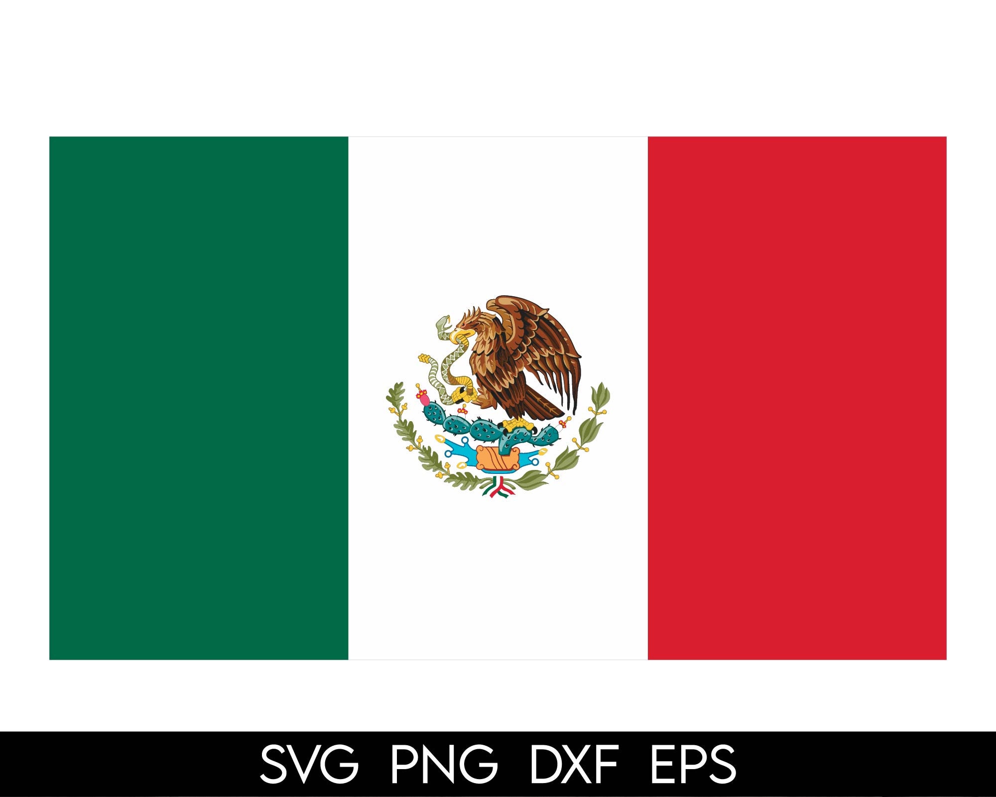 Mexico Flag SVG Mexico SVG Mexico Flag Clipart Mexico Flag - Etsy