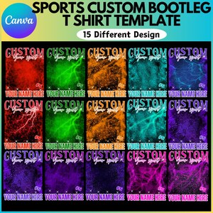 Football Sports Bootleg Tshirt Design Template Bootleg Rap Tee Shirt ...