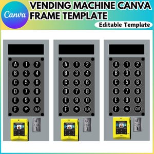 Vending Machine Canva Editable Template, Vending Business Canva ...