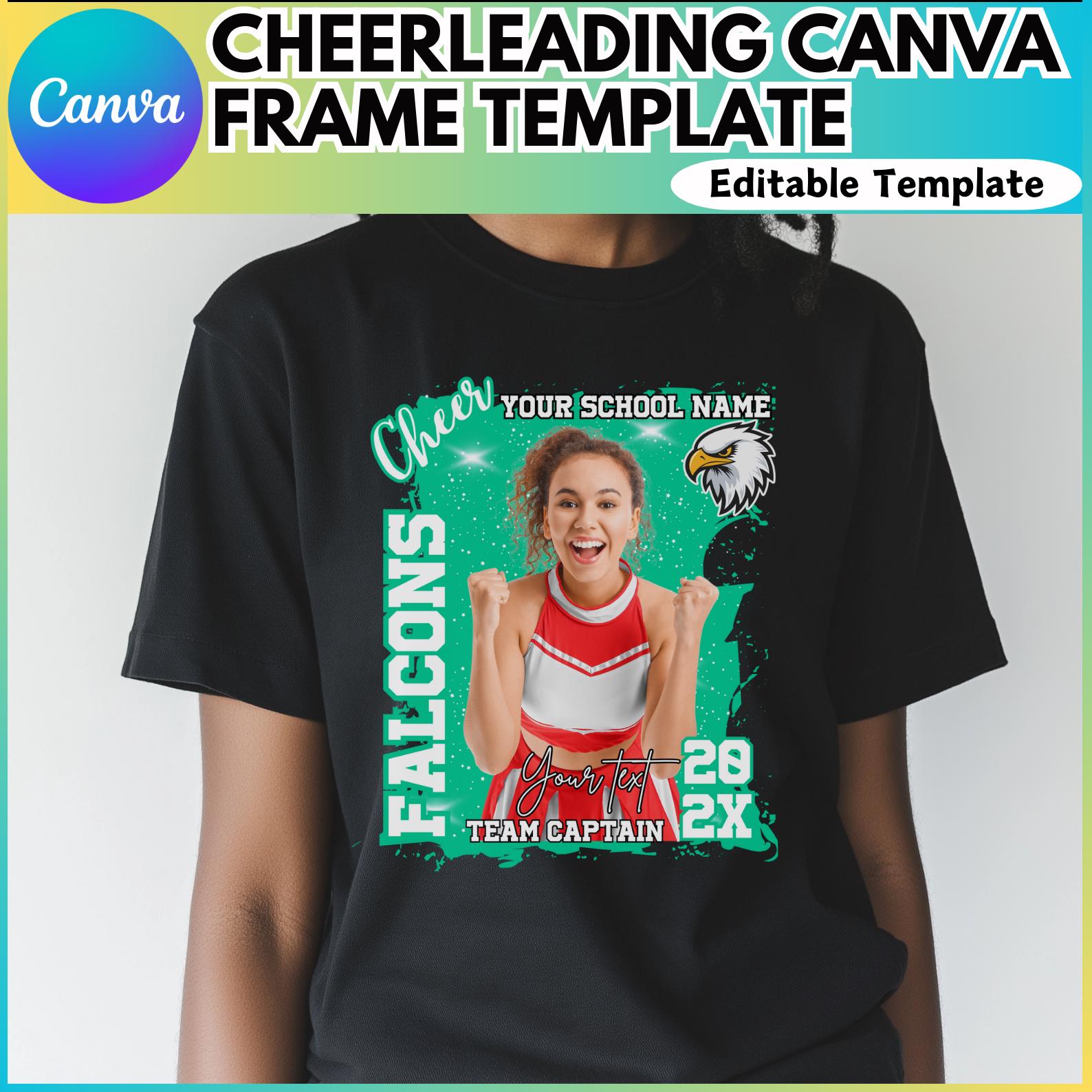 Cheerleading Canva Editable Template, Sports Photography Templates ...