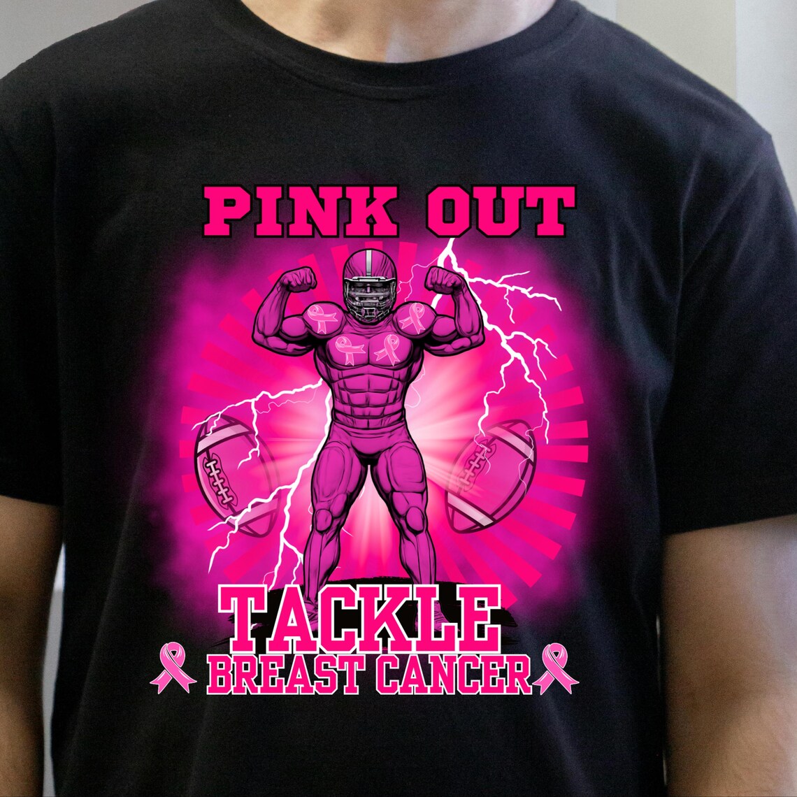 Pink Out Breast Cancer Canva Editable Design, Breast Cancer Awareness ...