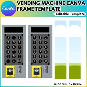Vending Machine Canva Editable Template, Vending Business Canva ...