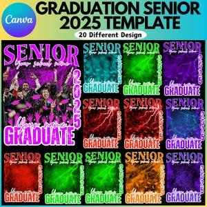 Senior Graduation Template, Senior Class 2025 Canva Template ...