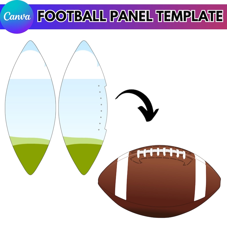 Sports Panel Canva Editable Template Bundle,canva Frame Panel, Football ...