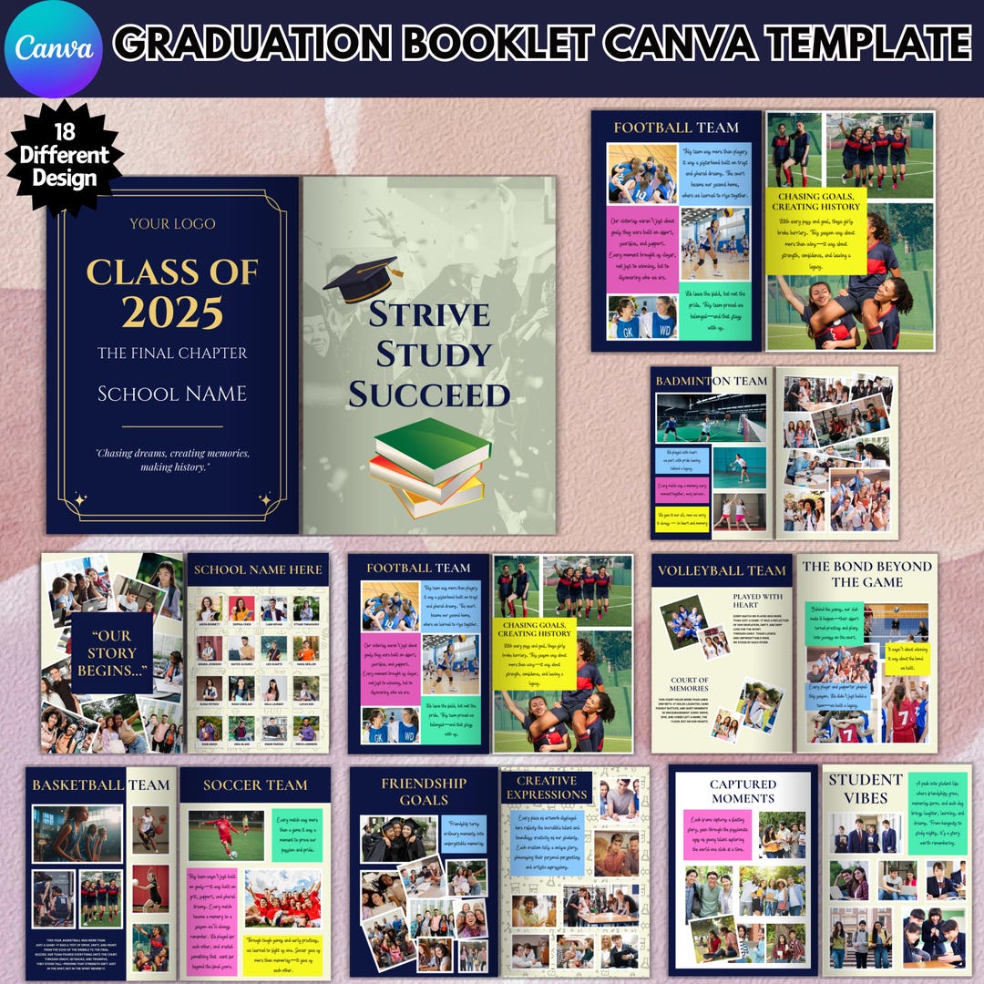 Graduation High School Senior Yearbook Ad 2025 Template, Personalized ...