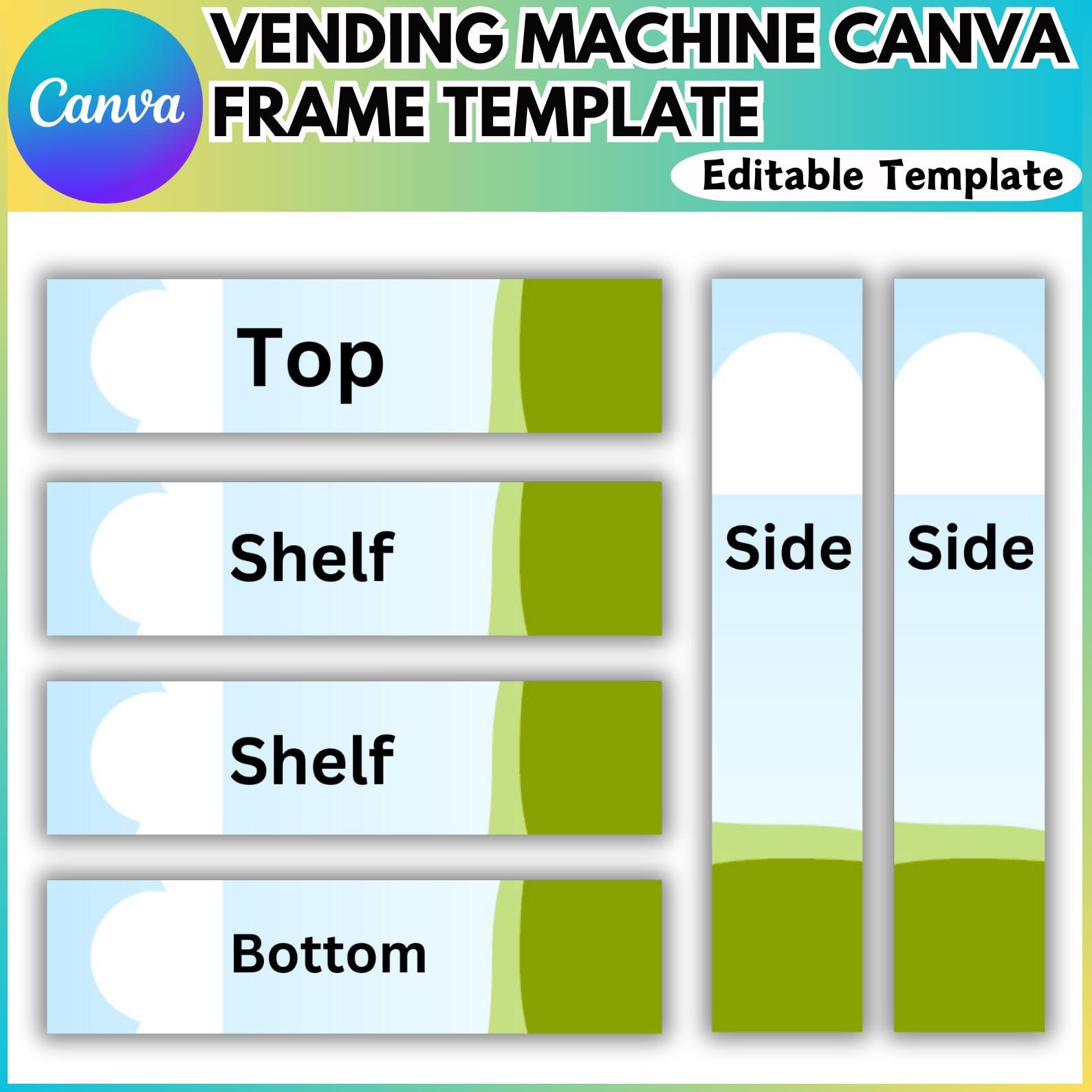 Vending Machine Canva Editable Template, Vending Business Canva ...