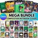 Composition Book Cover Mega Bundle, Canva Composition Notebook Design ...