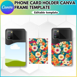 Phone Card Holder Sublimation Template, Phone Card Holder Svg, Phone ...