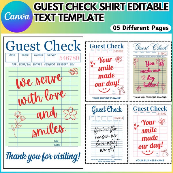 Blank Checking Sheet - Etsy