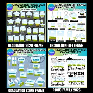 Graduation Mega Bundle Template, Grad Newspaper, Congrats Bootleg ...