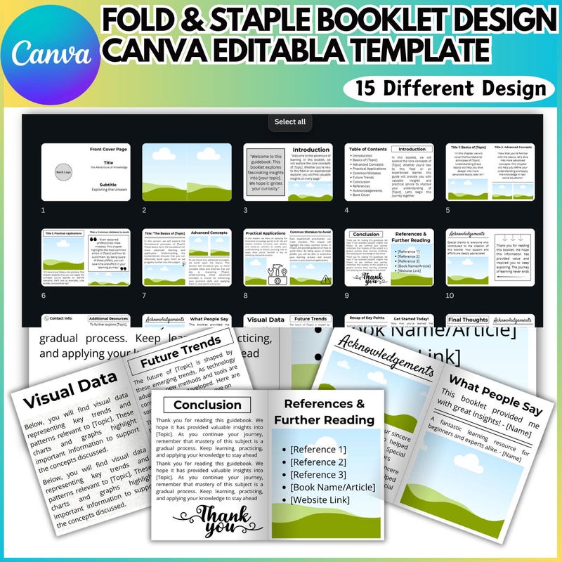 Kids Party Booklet Template - Etsy