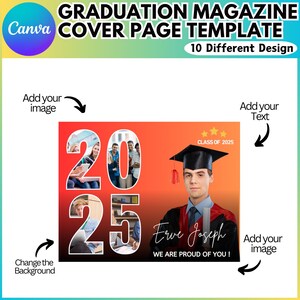 2025 Graduation Canva Editable Template Kit, Graduation Gift Designs ...