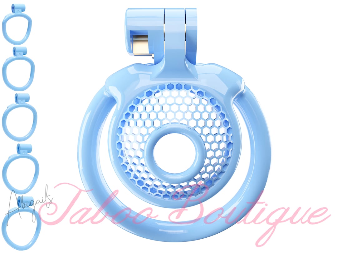 Blue Zero Chastity Cage, Circle Design, Nylon Resin Comfortable ...