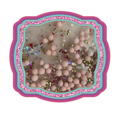 Frame Cake Topper Shaker Cake Topper Shaker Cake Topper - Etsy