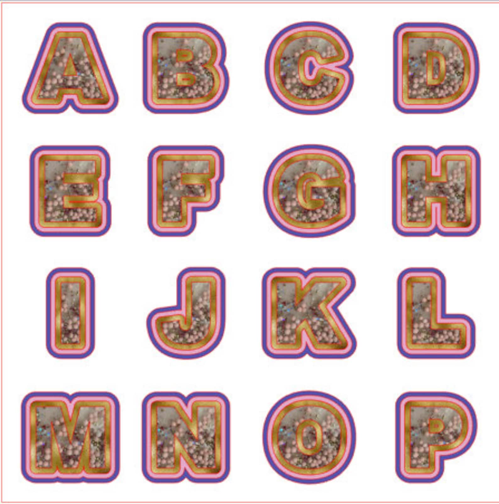 Alphabet Letters Shaker SVG Cut Files, Cricut Maker, Cricut Joy, Diy ...