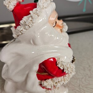 Vintage Napco Spaghetti Santa Bank, Red White Spaghetti Santa, Blue ...