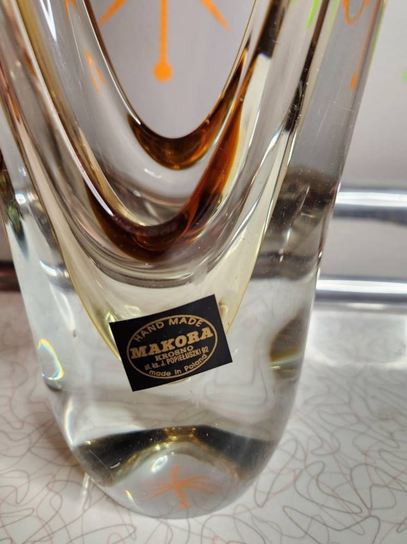 Decorative Art Glass Makora Krosno UL. Ks. J. Popieluski 92 - Etsy