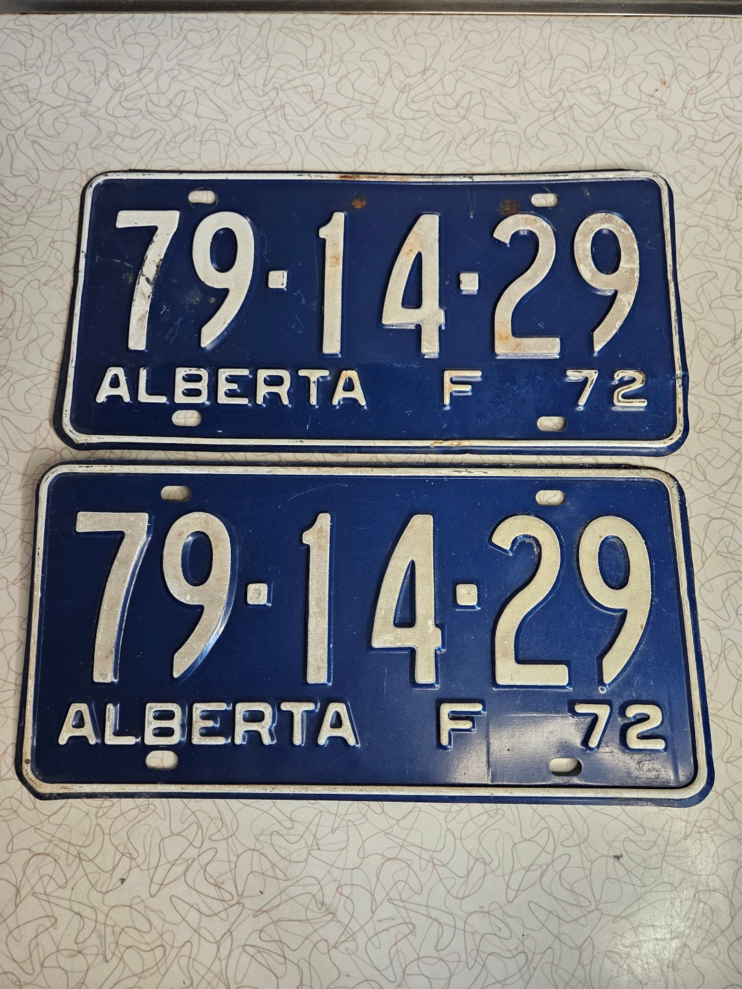Vintage 1972 Alberta License Plate, Blue License Plate, Vintage Car - Etsy