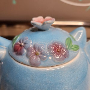 Vintage Chase Blue Cat Teapot, Norcrest, KITSCH, Collectible, Kitschy ...