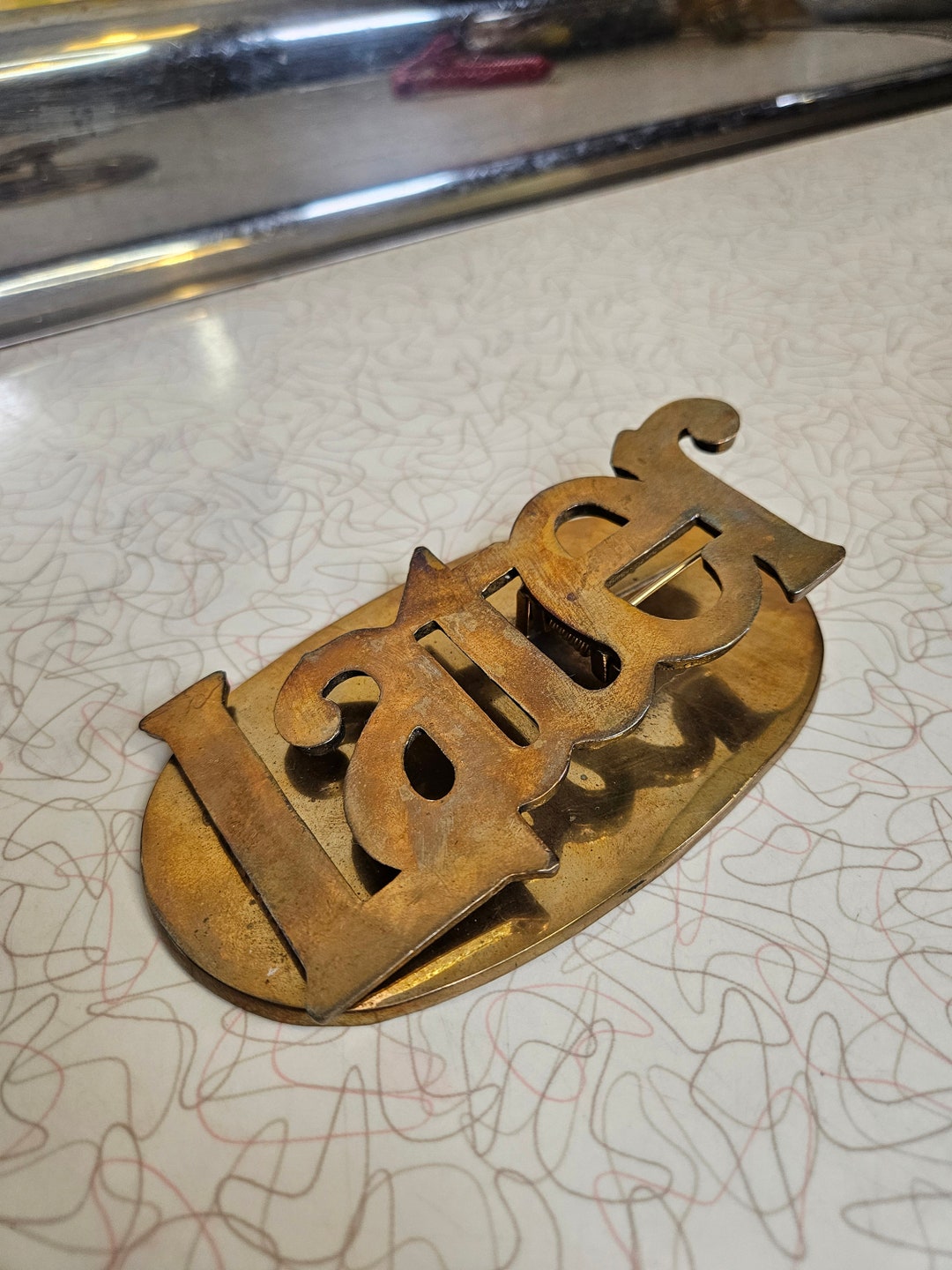 Vintage Brass Later Paper Clip, Office, Organization, Collectible ...