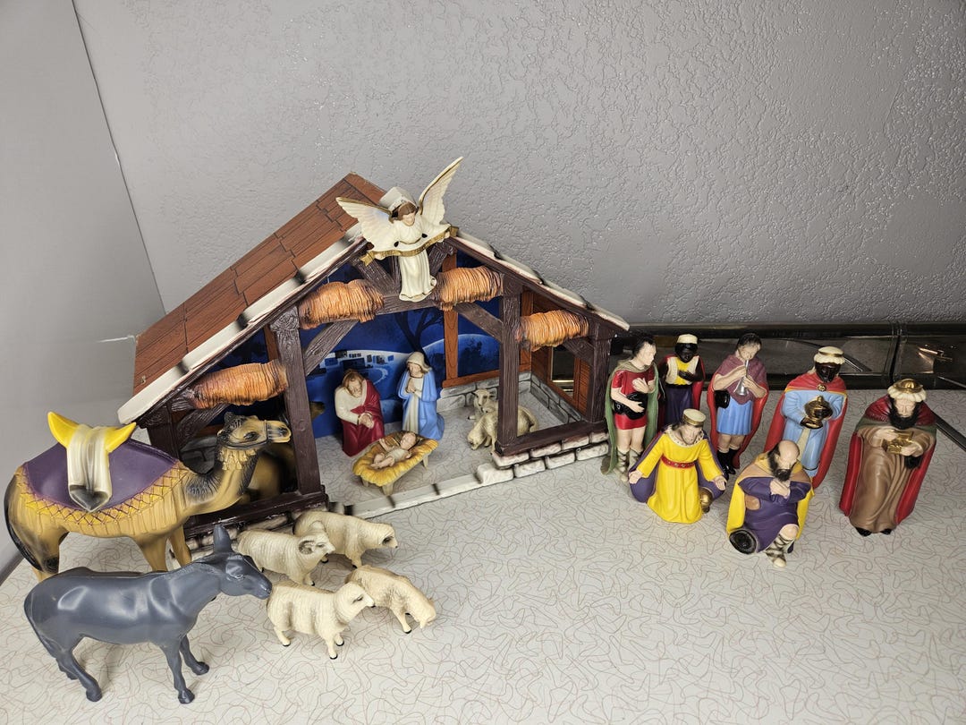 Vintage Nativity Scene, Hartland, Christmas, Decor, Religious - Etsy